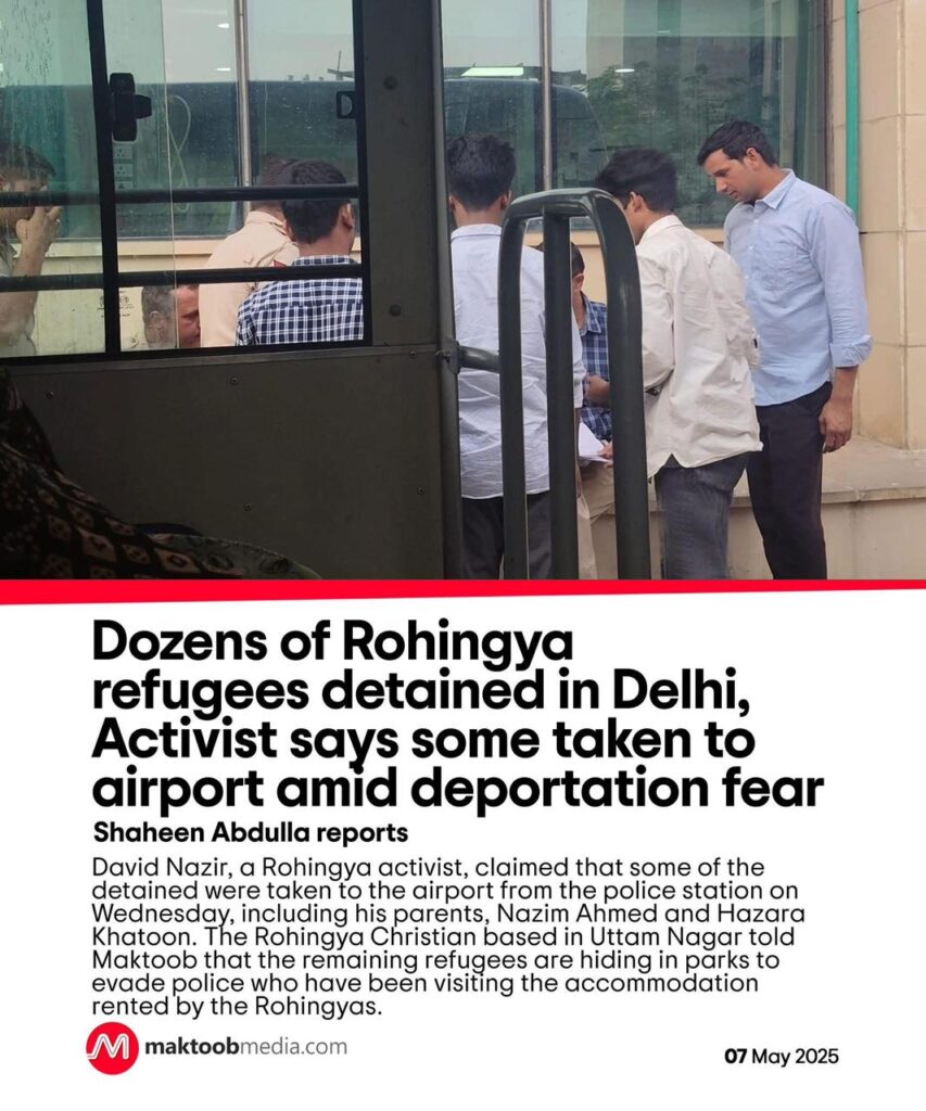 Dozens of Rohingya Refugees Detained in Delhi - Rohingya Vision
